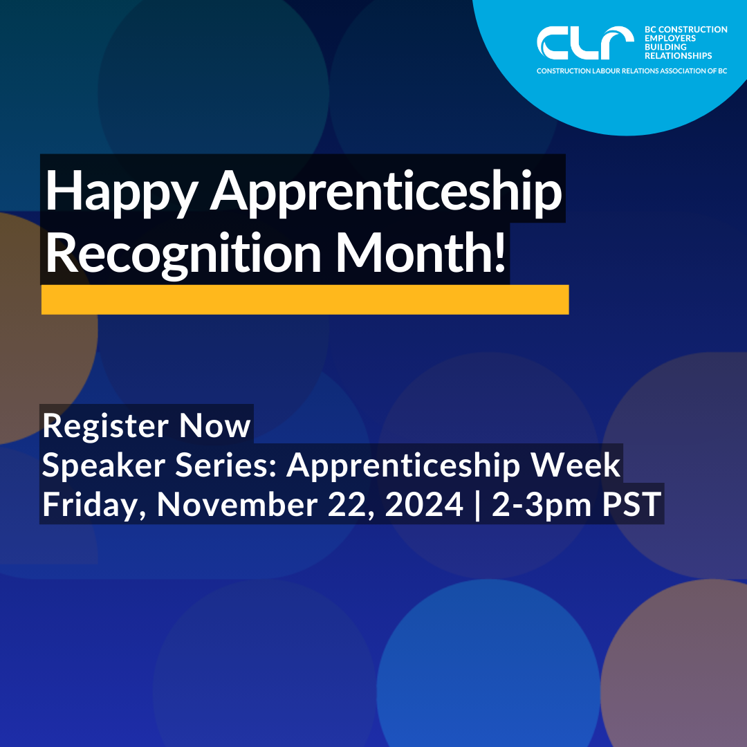 Apprenticeship Speaker Series Recording Now Available - Construction ...